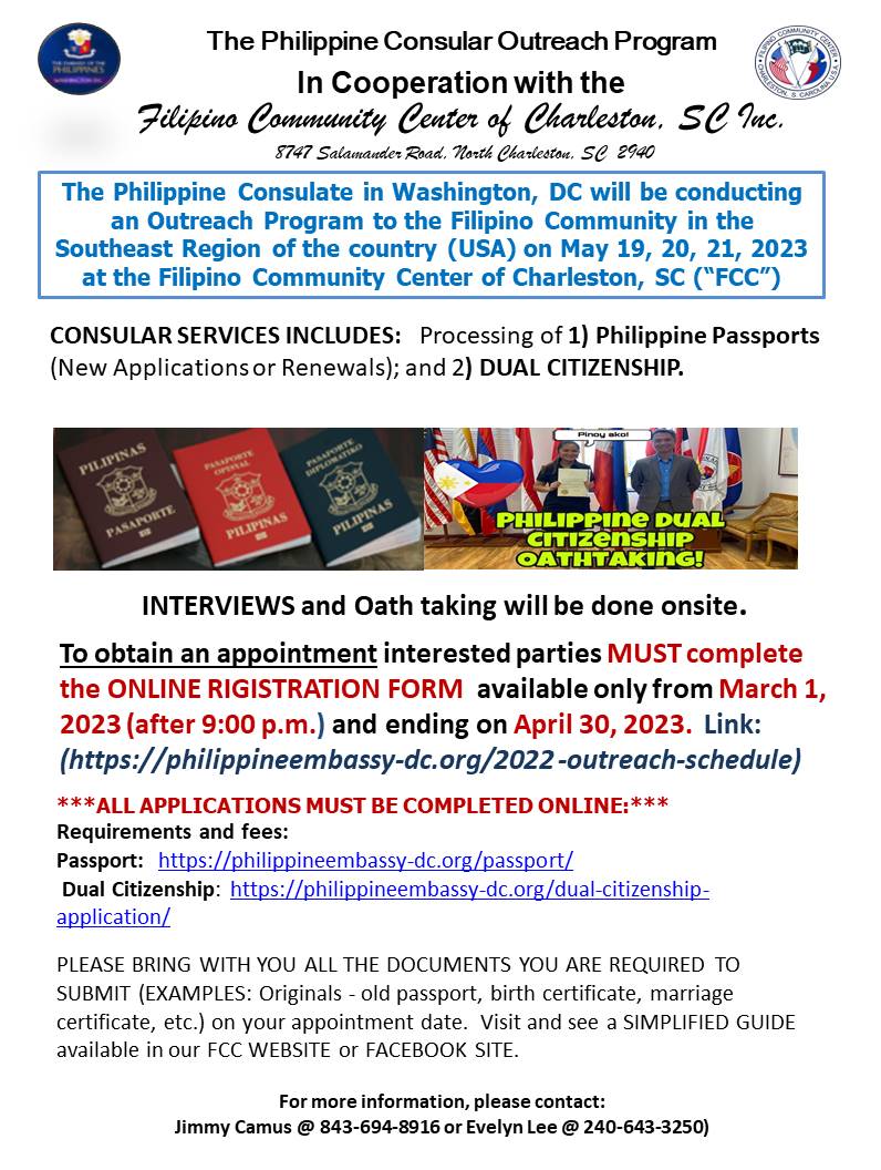 FCC | Filipino Community Center of Charleston SC – Family | Friendship ...
